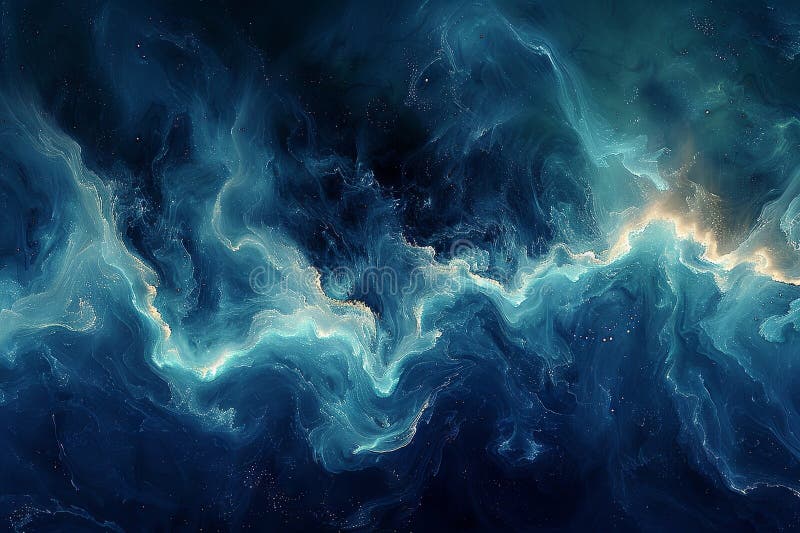 A Pattern of Blue Flow Background, Video Noise, Abstract Minimalism ...