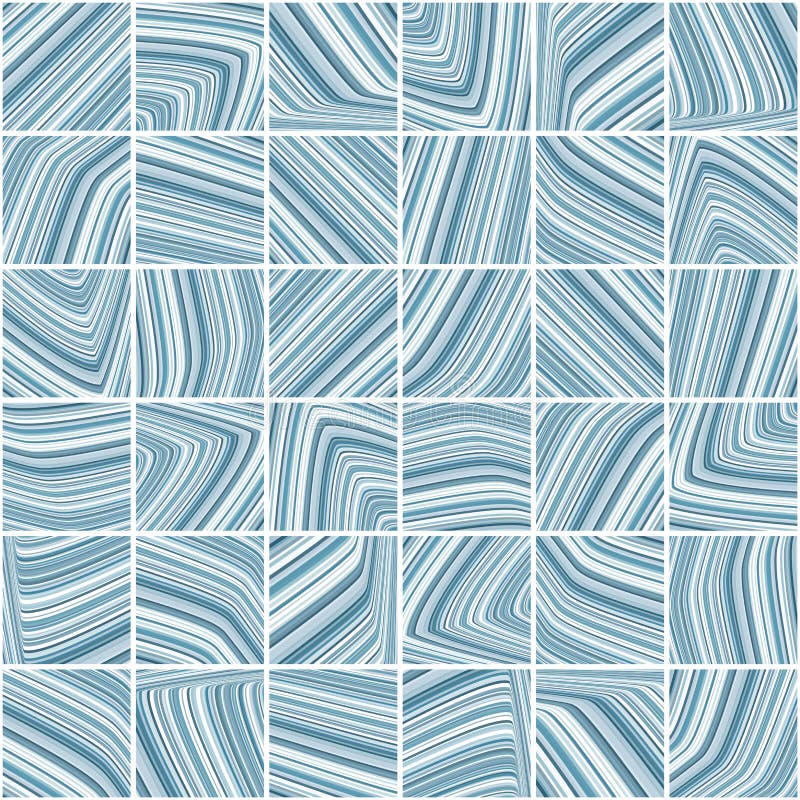 Pattern with Blue and Grey Striped Tiles. Graphic Vector Design Stock ...