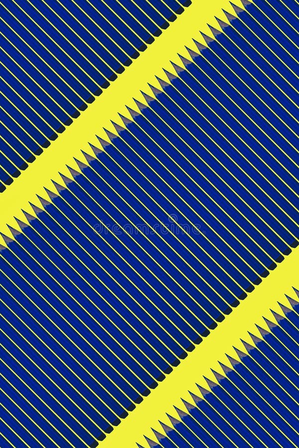 Pattern of blue pencils. stock photo. Image of pattern - 207335922