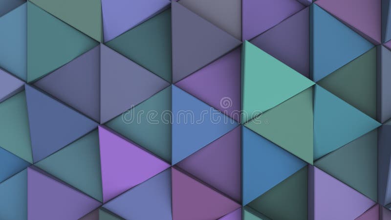 Pattern of Blue-purple Triangle Prisms Stock Illustration ...