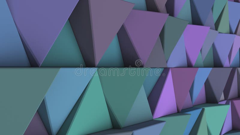 Pattern of Blue-purple Triangle Prisms Stock Illustration ...