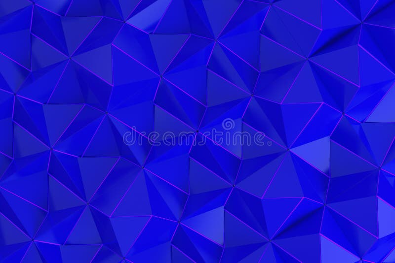 Pattern of Blue Pyramid Shapes Stock Illustration - Illustration of ...