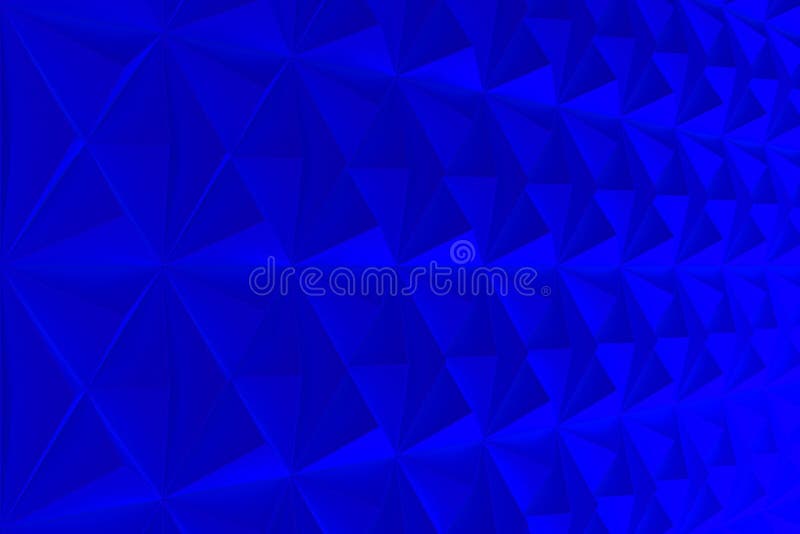 Pattern of Blue Pyramid Shapes Stock Illustration - Illustration of ...