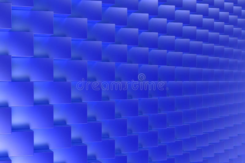 Pattern with Blue Rectangular Shapes Stock Illustration - Illustration ...