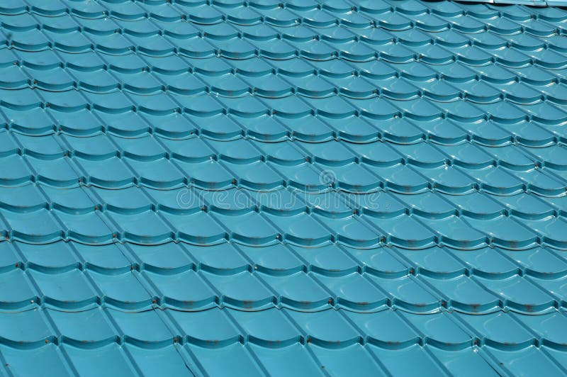 Blue roof tile stock photo. Image of home, shape, architecture - 1260702