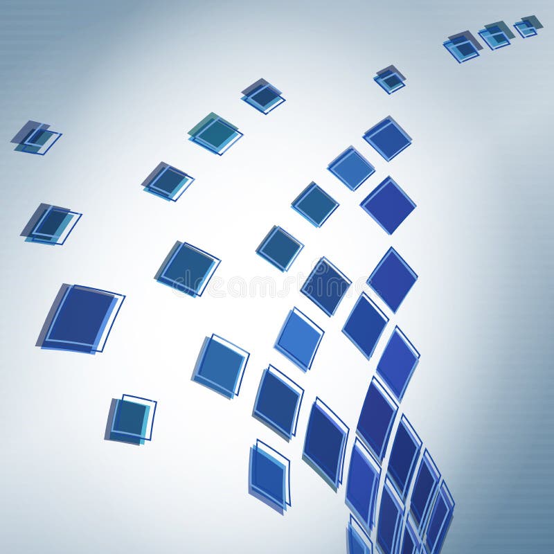 Pattern with Blue Sparse Squares. Vector Stock Vector - Illustration of ...