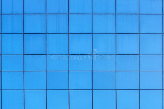 Pattern of Blue Square Windows. Stock Photo - Image of blue, buildings ...
