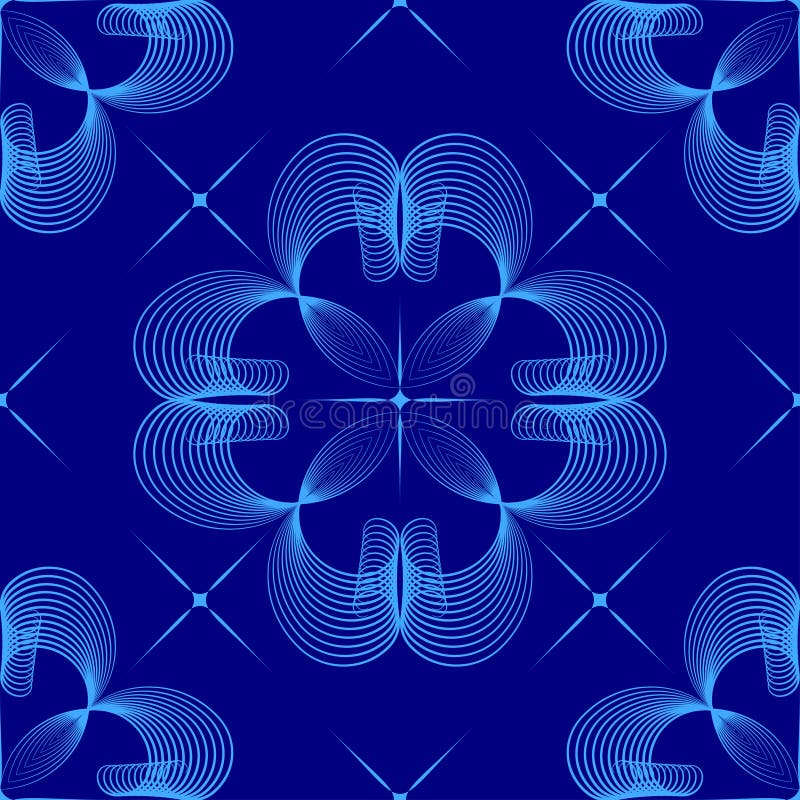 Pattern Blue Star Blue Ray Spiral Wallpaper Geometry Stock Vector ...