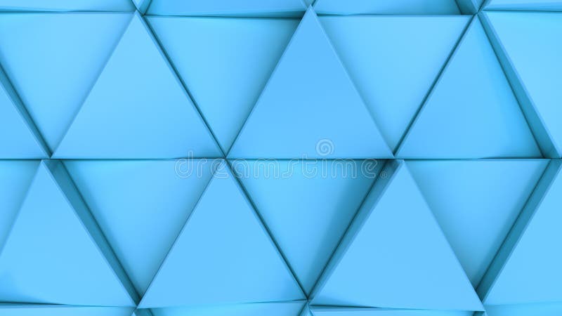 Pattern of Blue Triangle Prisms Stock Illustration - Illustration of ...