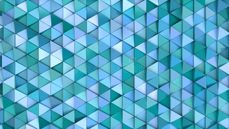 Pattern of Blue Triangle Prisms Stock Illustration - Illustration of ...