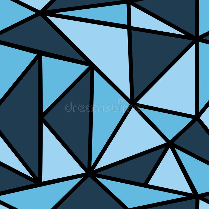 Pattern with blue triangle stock illustration. Illustration of color ...