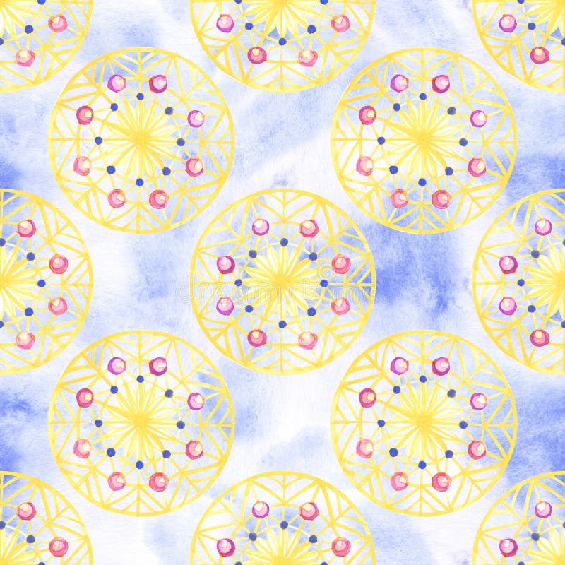 Pattern in Boho Style. Seamless Texture Hand Drawn. Illustration for ...