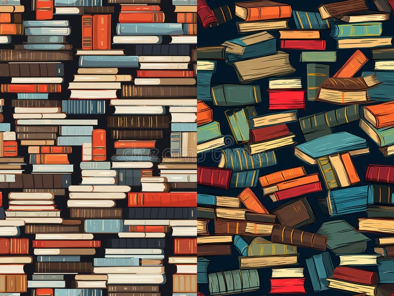 Pattern of Books Textbooks for a Background. School Street and Lesson ...