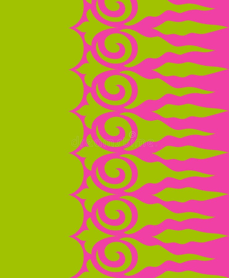 Pattern Border Elements in Indian Stock Illustration - Illustration of ...