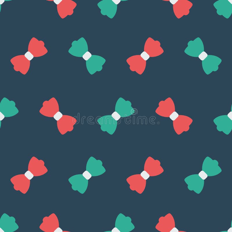 Simple Vector Illustration with Ability To Change. Pattern with Bow Tie ...