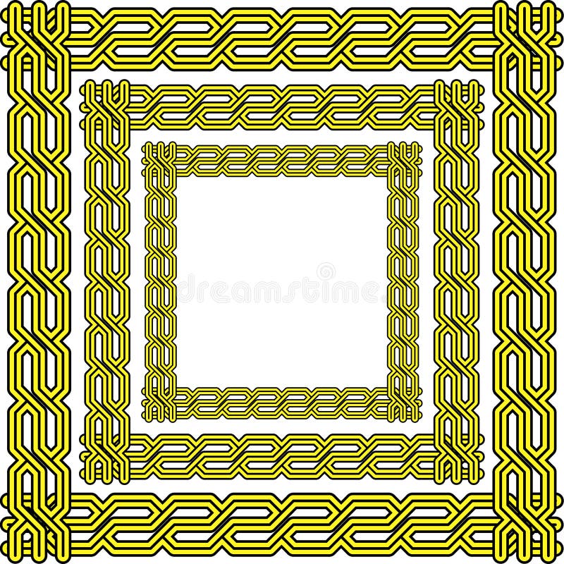 Pattern Braided the Braid of the Lines Stock Illustration ...