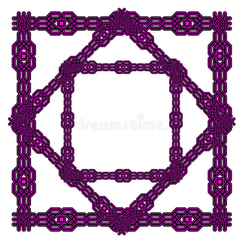 Pattern Braided the Braid of the Lines Stock Illustration ...