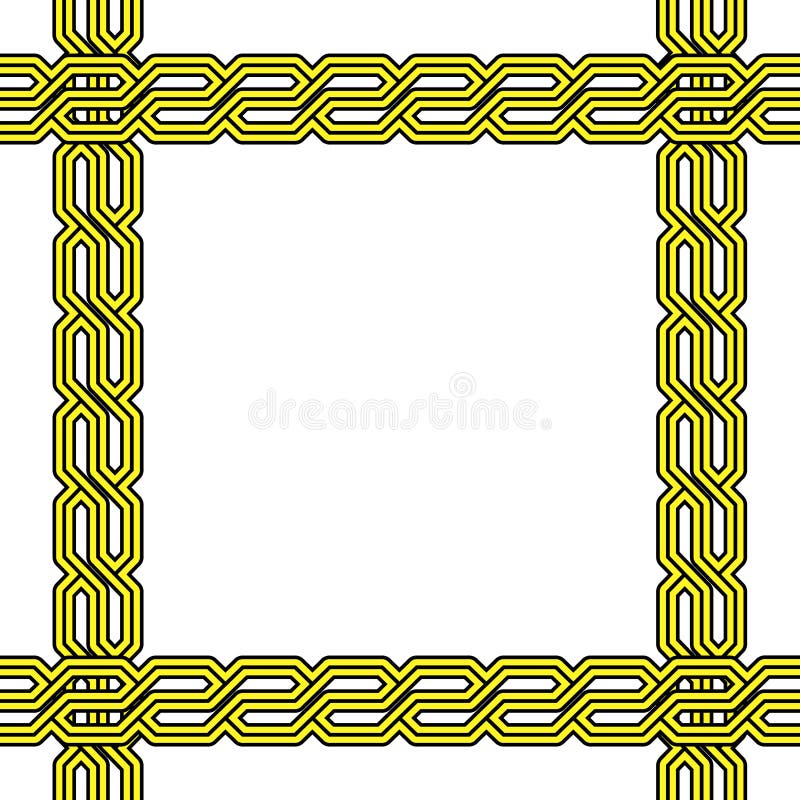 Pattern Braided the Braid of the Lines Stock Illustration ...
