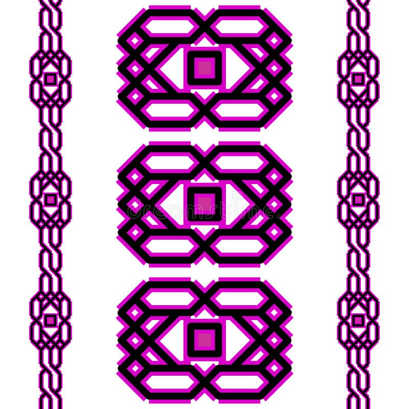 Pattern Braided the Braid of the Lines Stock Illustration ...