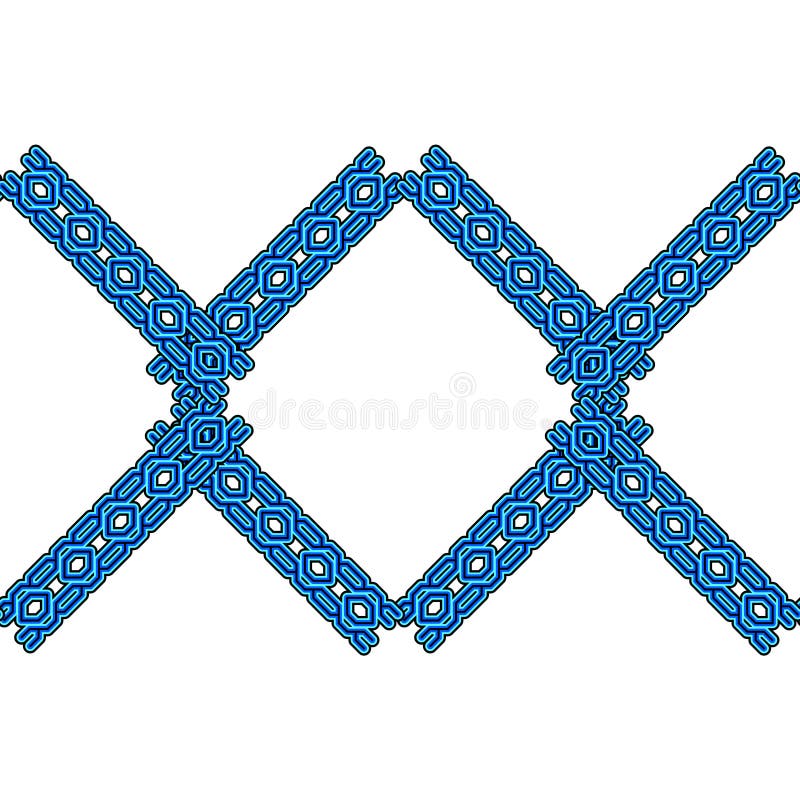 Pattern Braided the Braid of the Lines Stock Illustration ...