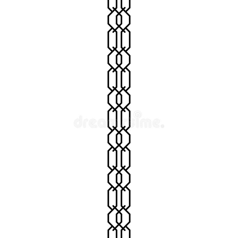 Pattern Braided the Braid of the Lines Stock Illustration ...