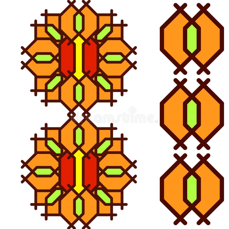 Pattern Braided the Braid of the Lines Stock Illustration ...