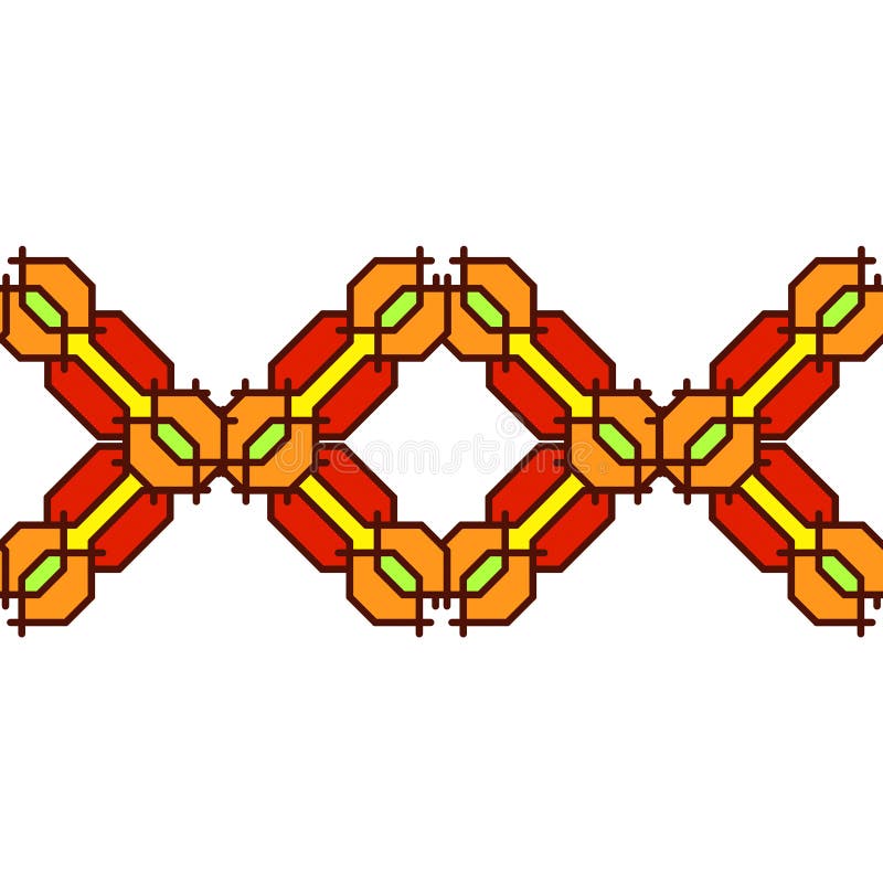 Pattern Braided the Braid of the Lines Stock Illustration ...