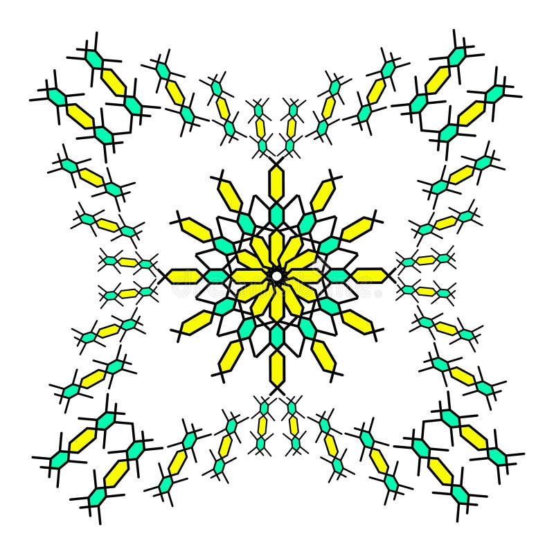 Pattern Braided the Braid of the Lines Stock Illustration ...