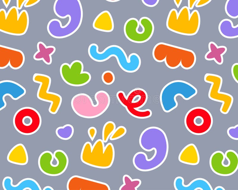 Pattern of Bright Abstract Figures. Vector Illustration Stock ...