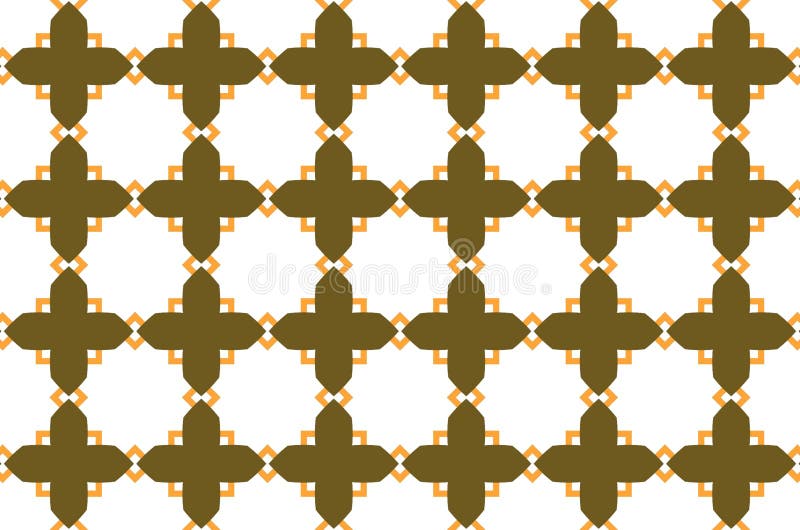 A Pattern of Brown and White Squares with a Yellow Border Stock ...