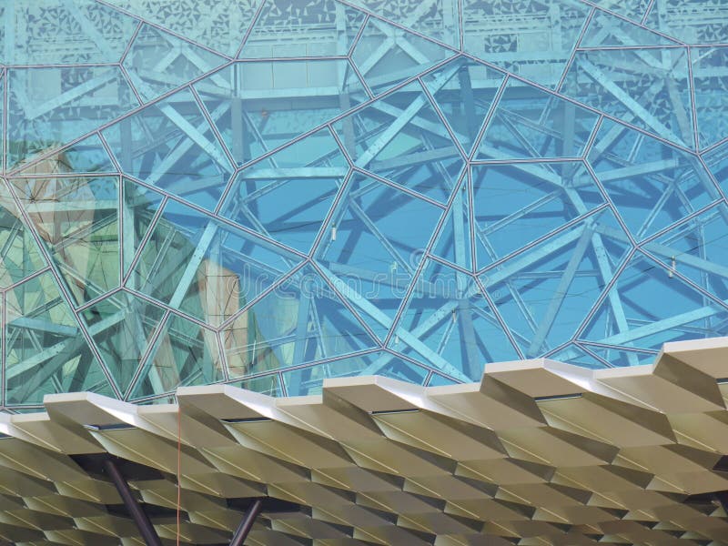 Pattern of a Building at Fed Square Editorial Photography - Image of ...