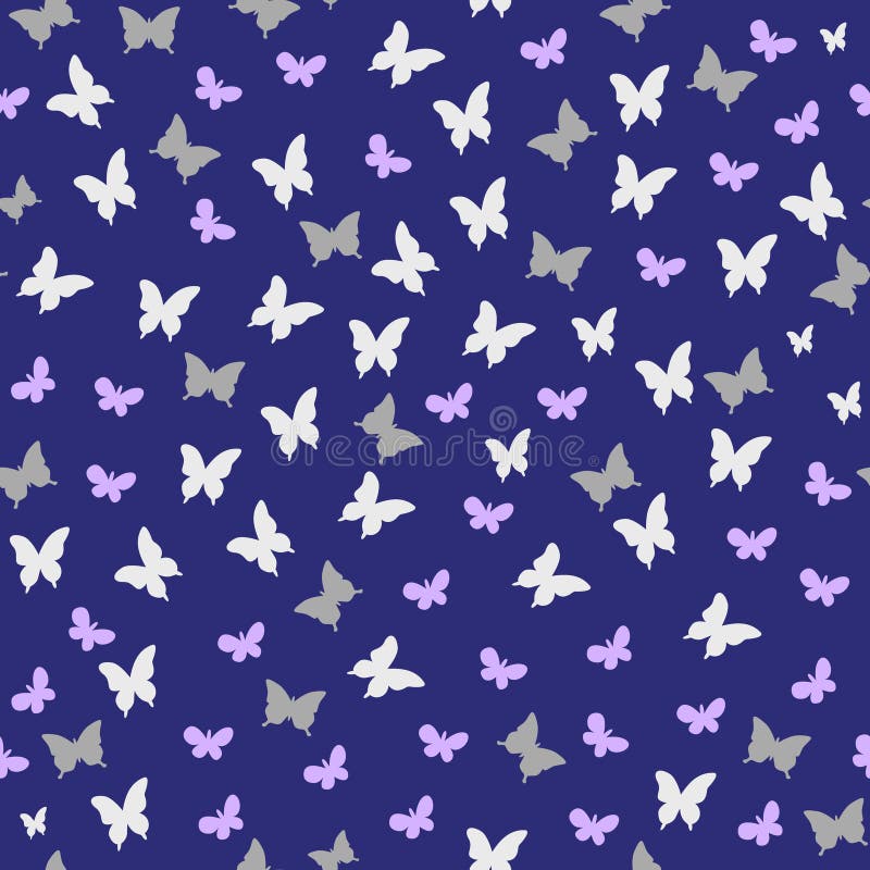Beautiful Seamless Pattern with Butterflies Stock Vector - Illustration ...