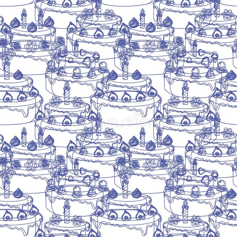 Pattern Cakes in the Contour. Cakes with Minimal Decorations, on a ...