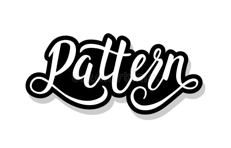 Pattern Calligraphy Template Text for Your Design Illustration Concept ...