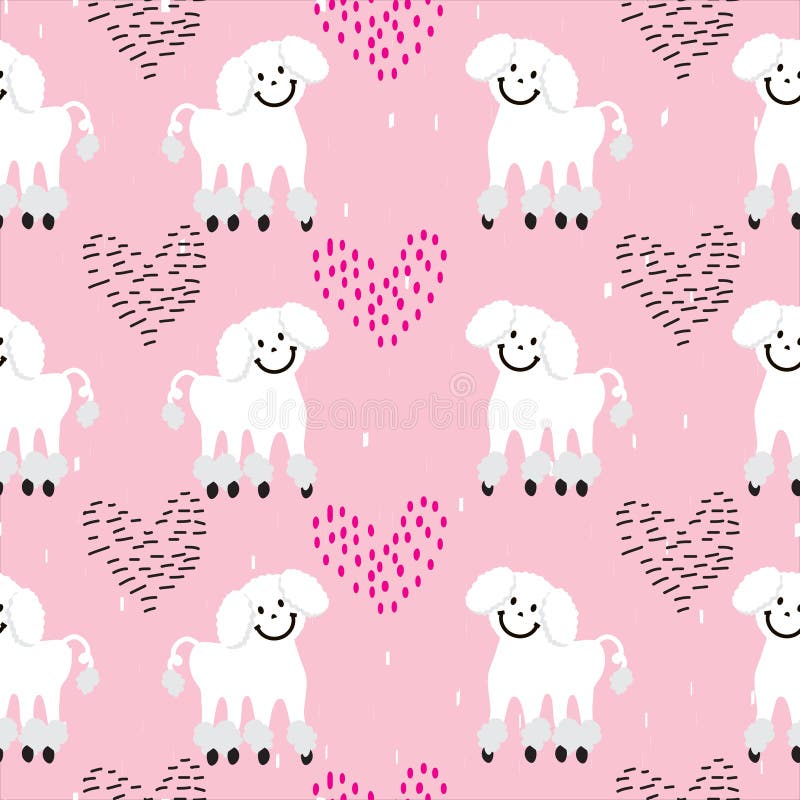 Cute Puddle Seamless Pattern Design Stock Illustration - Illustration ...