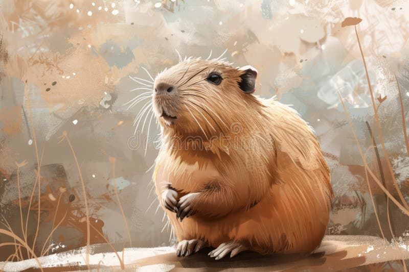 Pattern with Capybaras. Background for Textile Design, Cover, Wrapping ...