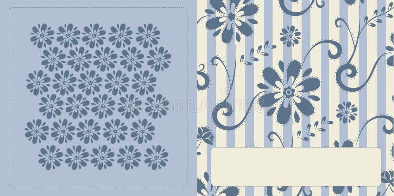 Pattern card stock vector. Illustration of blue, special - 7145417