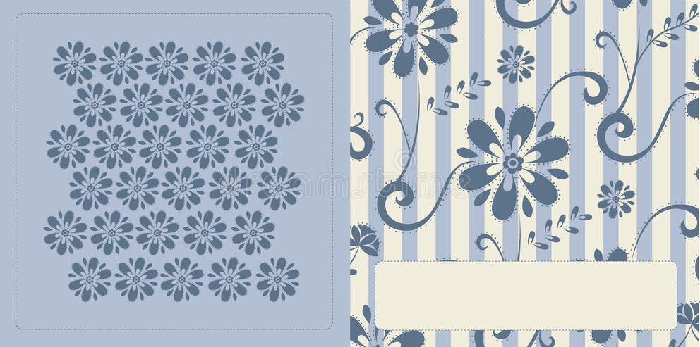 Pattern card stock vector. Illustration of blue, special - 7145417