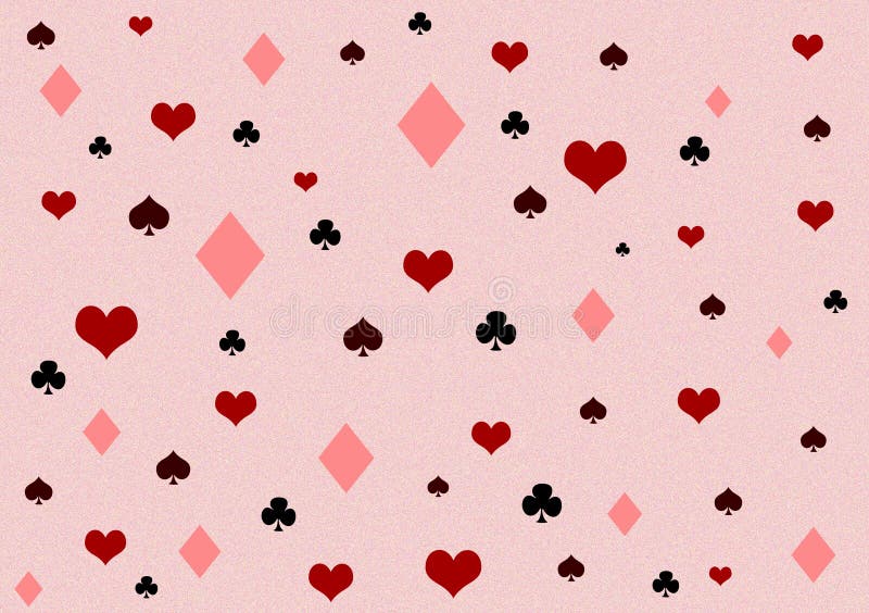 Pattern of the card shapes stock illustration. Illustration of black ...