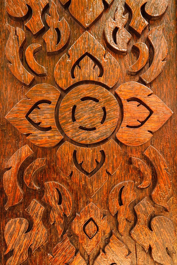 Pattern Carved on Wood Background Stock Photo - Image of natural, carve ...