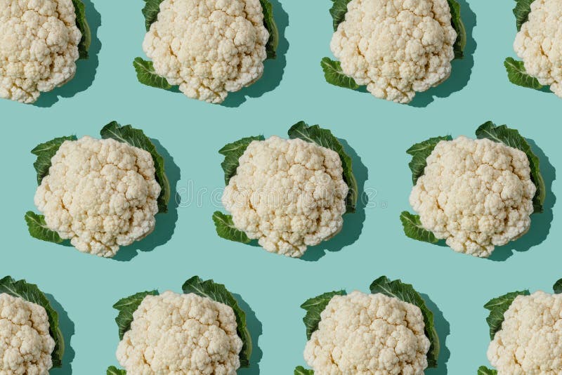 Pattern of Cauliflower Up Close Stock Photo - Image of background ...