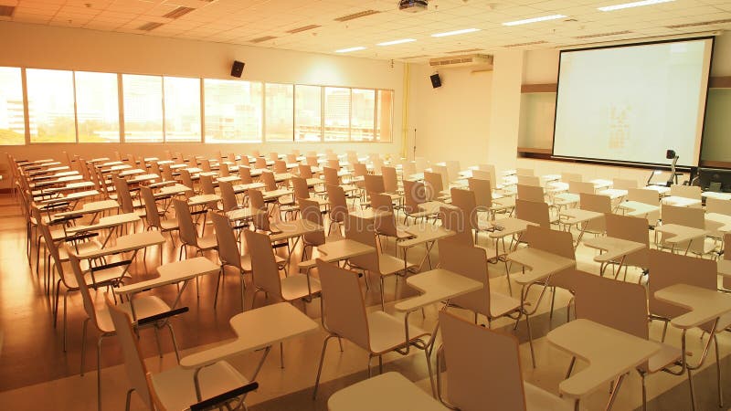 Pattern of the Chairs Placing for the Class To Begin. Stock Photo ...