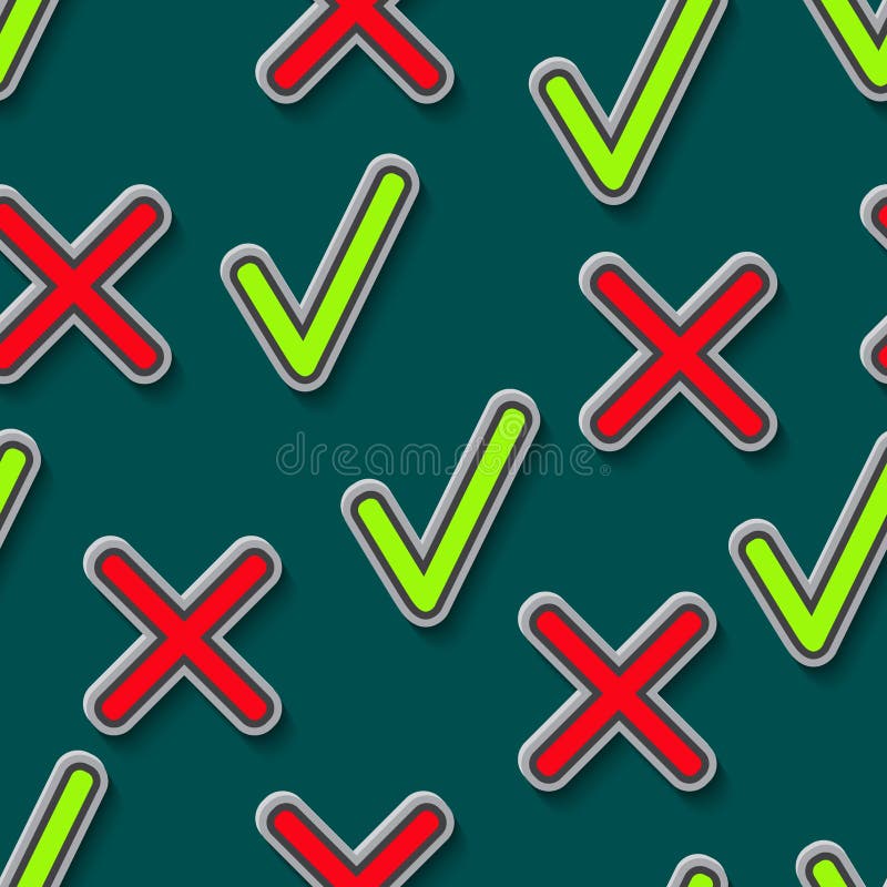 Pattern with checkmarks stock vector. Illustration of pattern - 59095237