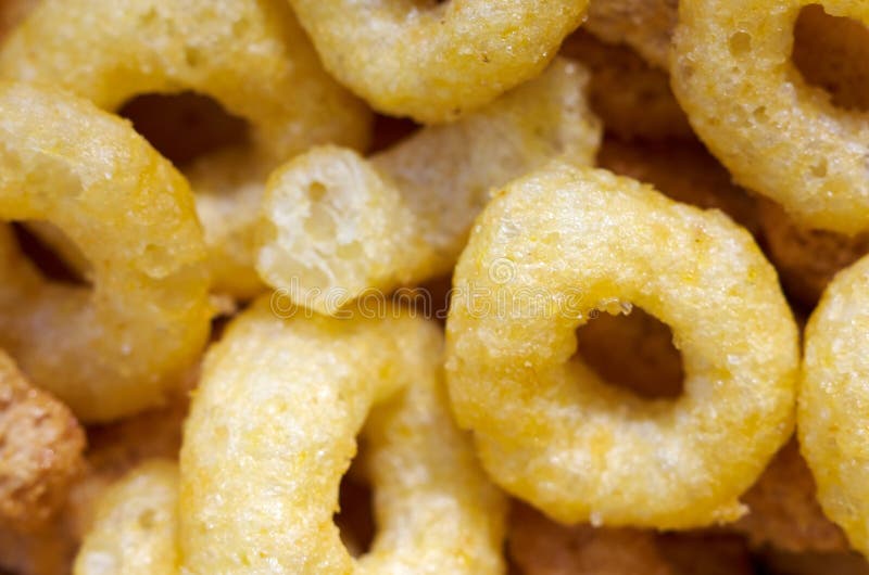 Pattern of Cheese Puffs, Texture Stock Photo - Image of nutrition ...
