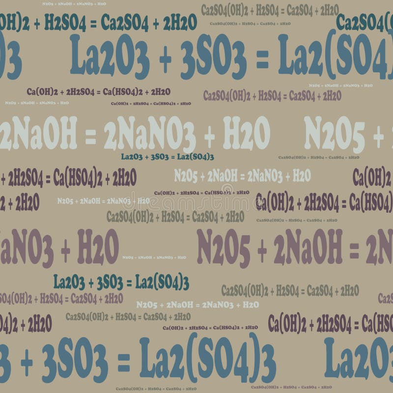 Pattern of Chemical Formula Stock Illustration - Illustration of ...