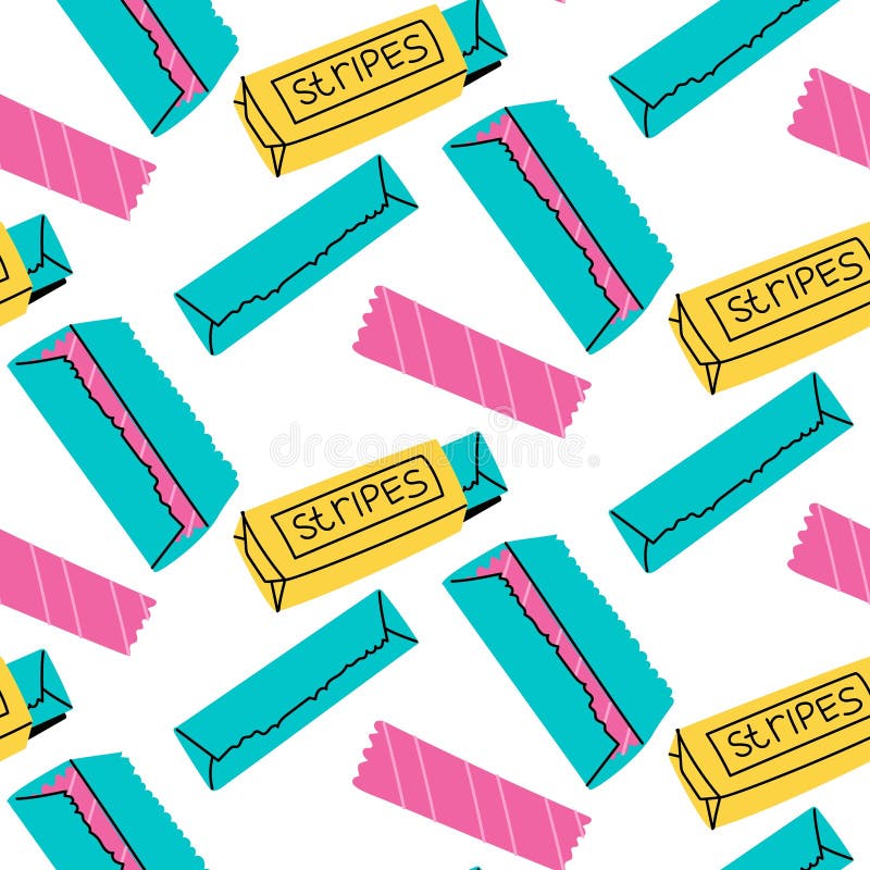 Chewing Gum Strips Stock Illustrations – 20 Chewing Gum Strips Stock ...