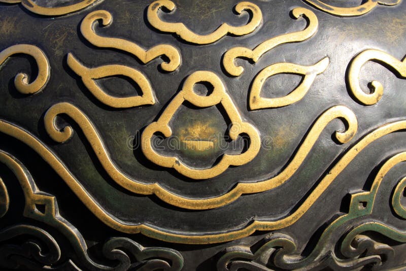 Pattern in Chinese Ancient Metal Products in the Summer Palace Stock ...