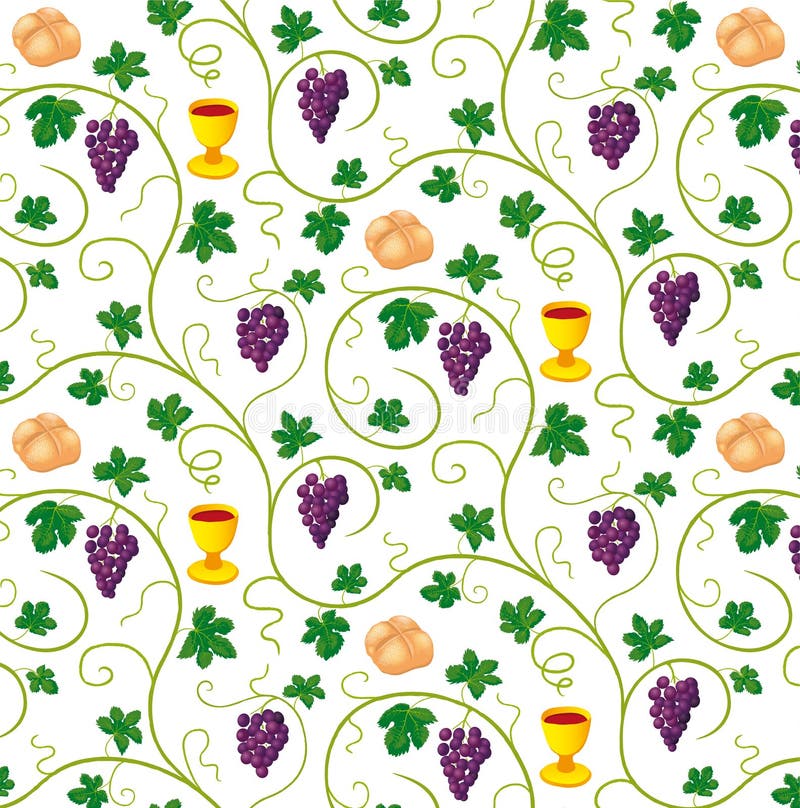 Christian Symbols Seamless Pattern Stock Vector - Illustration of moon ...