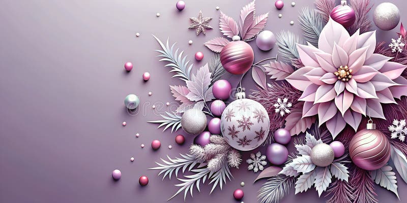 Christmas Decorations. Beautiful Christmas Tree Decorations, Background ...