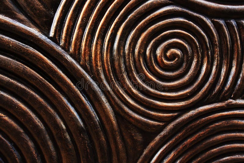 Pattern of Circle Carved on Wood Stock Image - Image of nature, asian ...